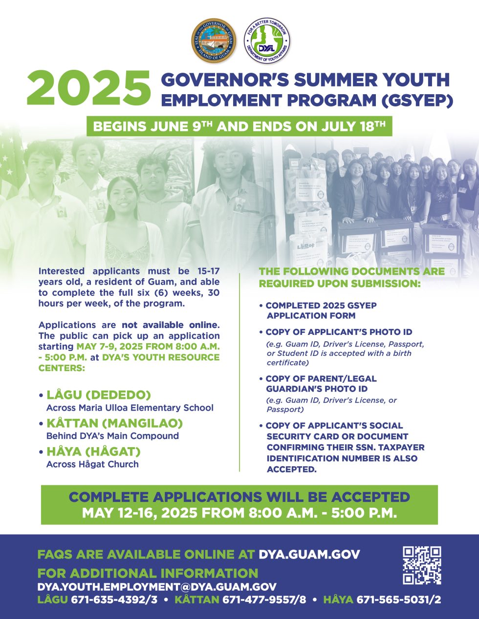 DYA | The Department of Youth Affairs
